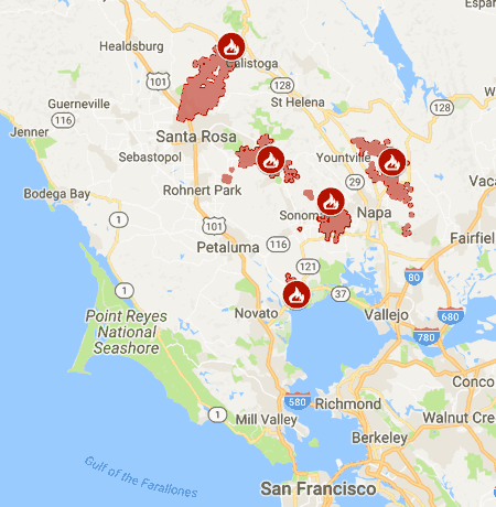 County Of Napa Fire Map - Map